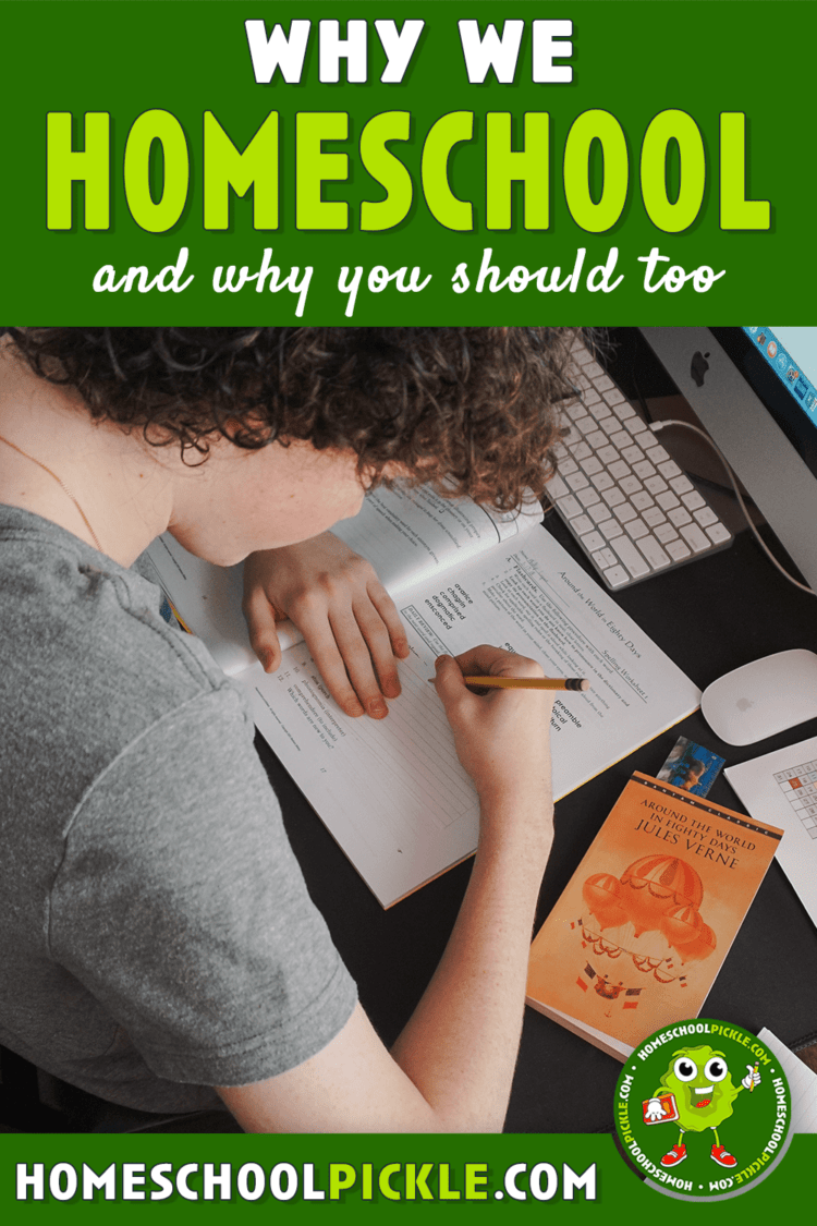 Why We Homeschool: Our Homeschooling Story - Homeschool Pickle