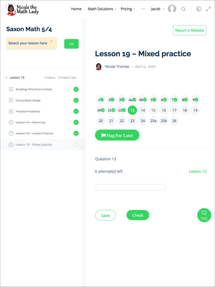 Saxon Math 5/4 - Easy Quick-Start Guide - Homeschool Pickle