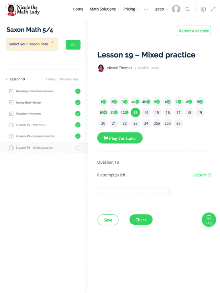 Saxon Math 5/4 - Easy Quick-Start Guide - Homeschool Pickle