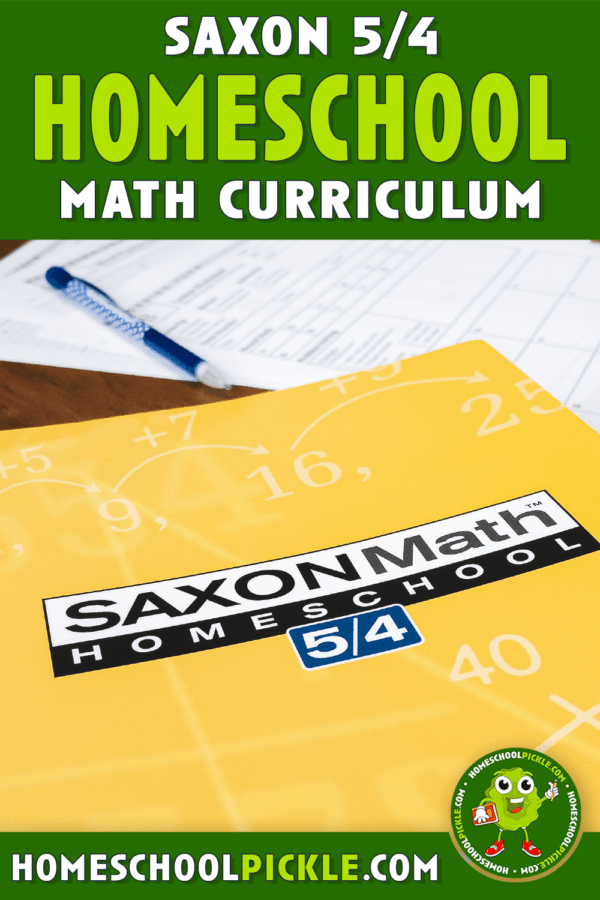 Saxon Math 5/4 - Easy Quick-Start Guide - Homeschool Pickle