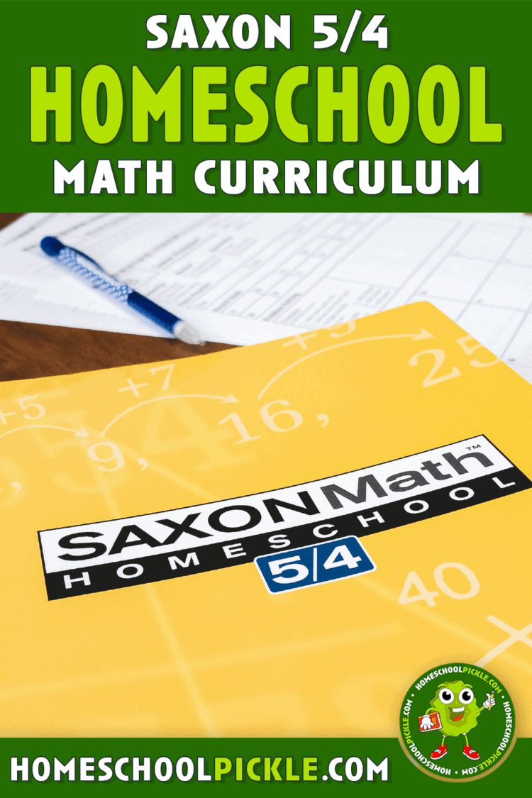 Saxon Math 5/4 - Easy Quick-Start Guide - Homeschool Pickle