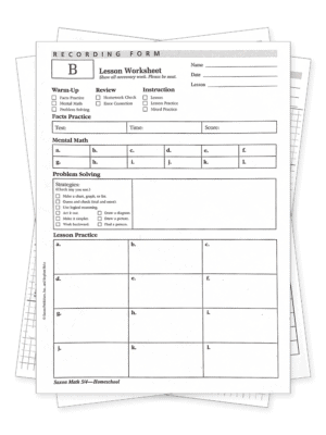 Saxon Math 5/4 - Easy Quick-Start Guide - Homeschool Pickle